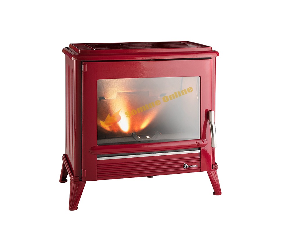 INVICTA Modena Odun Sobası Kırmızı - Şömine Online